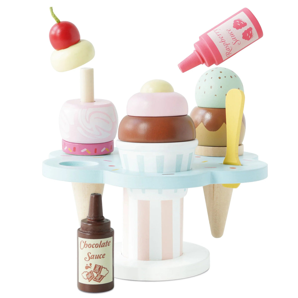 Le Toy Van Wooden Ice Cream Stand & Toppings – Princess and the Pea ...