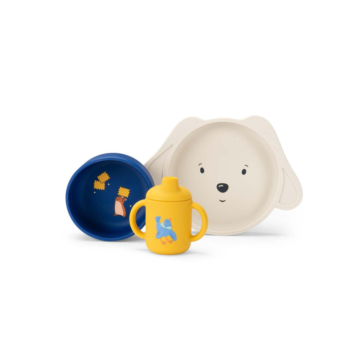 Moulin Roty Puce & Pilou - Baby Dish Set – Princess and the Pea Boutique