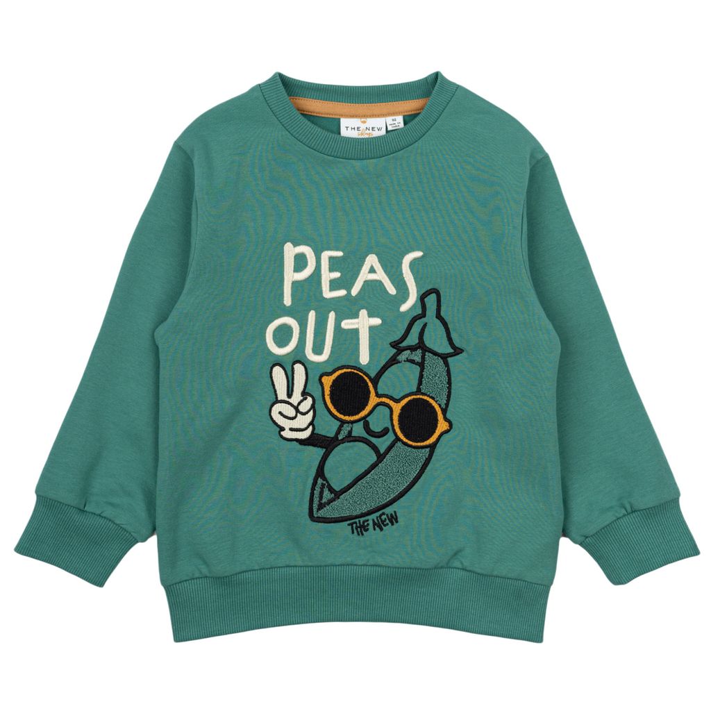 Nikolos sweatshirt - Bottle green – Princess and the Pea Boutique