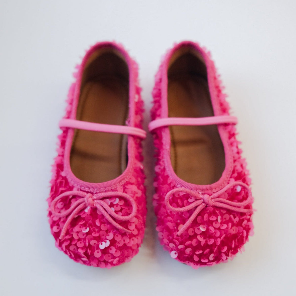 Sequin Ballet Flats - Pink – Princess and the Pea Boutique