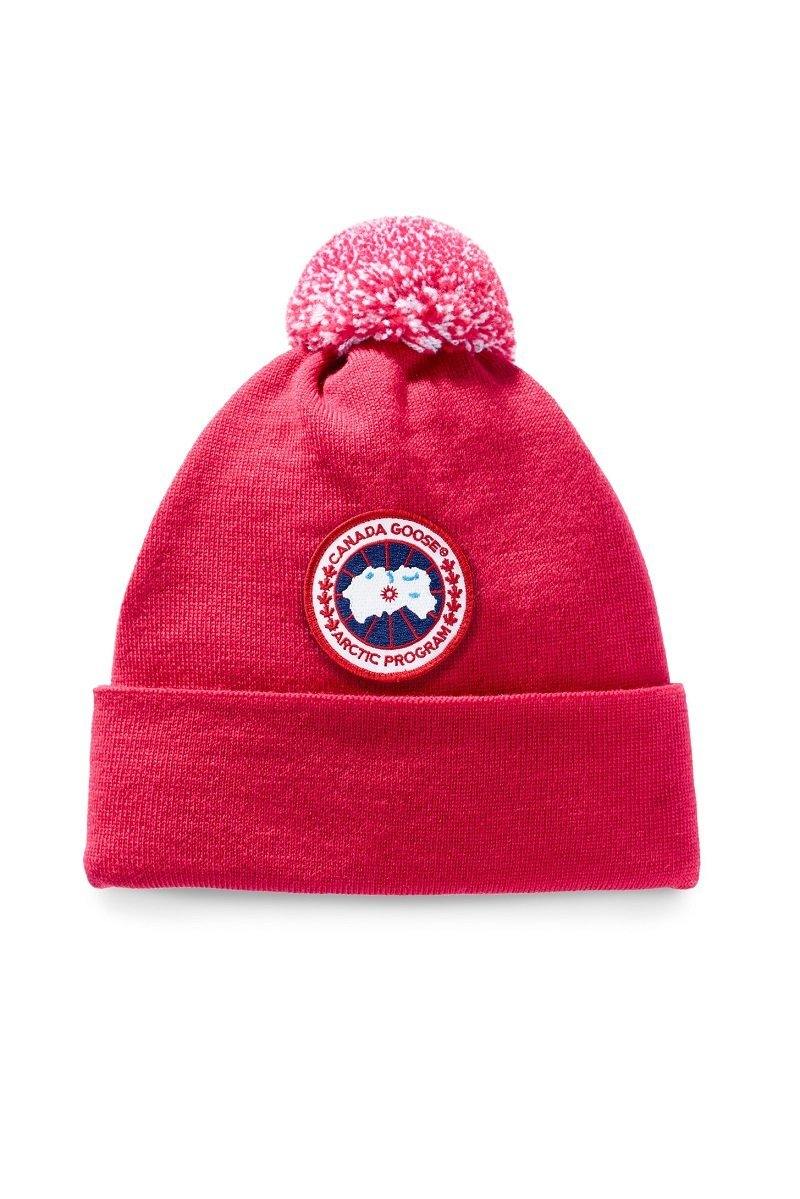 Canada Goose Kids Merino Pom Toque - Red – Princess and the Pea Boutique