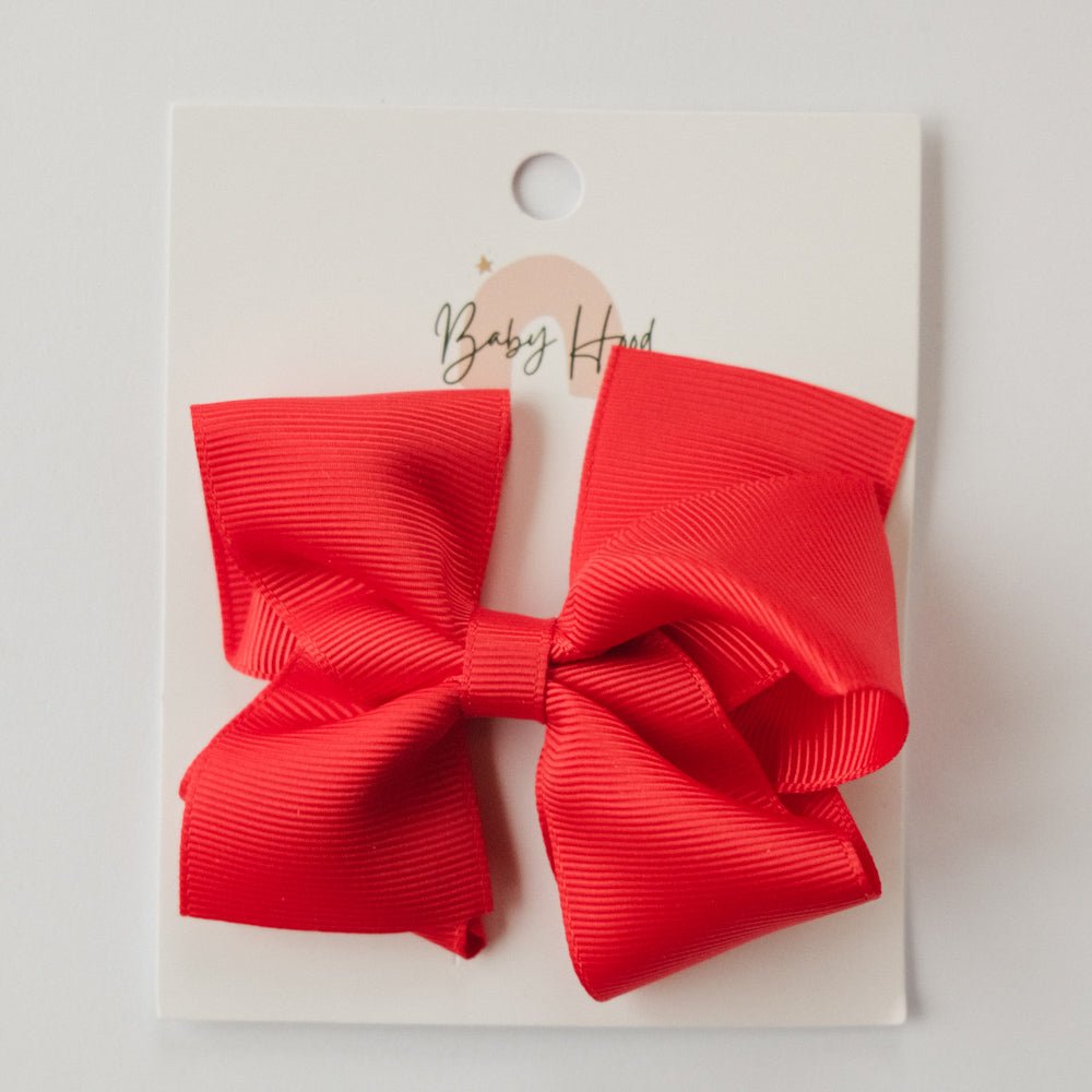 Classic Ribbon Bow - Large (3x3 Inches) Ruby – Princess and the Pea ...